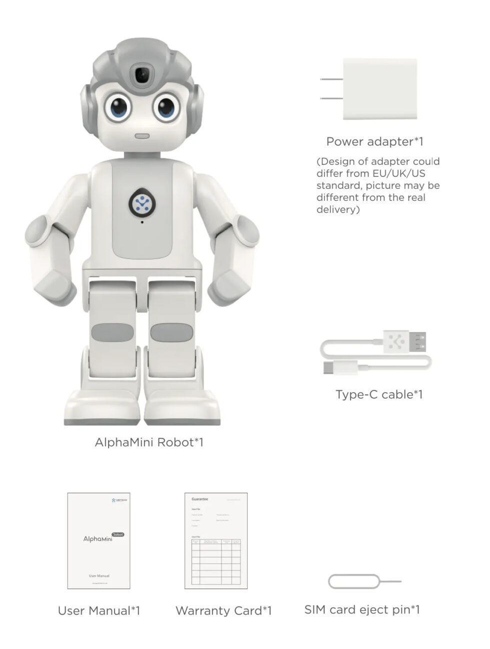 Robot umanoid programabil Yanshee cu inteligenta artificiala - SmartRobot