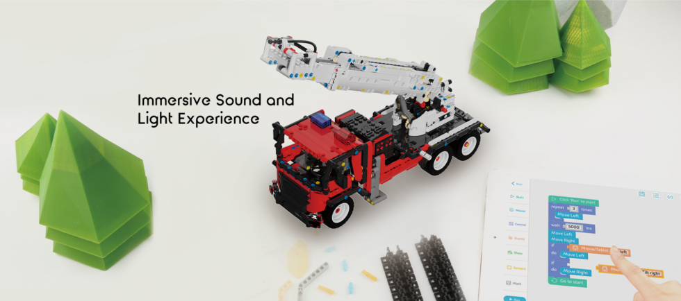Kit robot STEAM education Fire Blazer JimuGo
